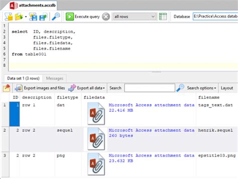 Extracting Attachments From An Access Database Using Sql Image Viewer