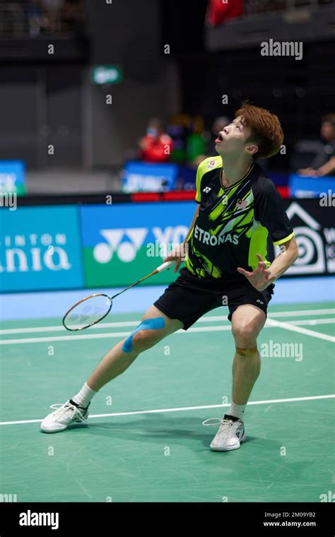 Ng Tze Yong Of Malaysia In Action During The Singles Match Between Lu