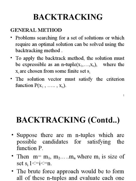 Backtracking 2 Pdf Applied Mathematics Computer Science