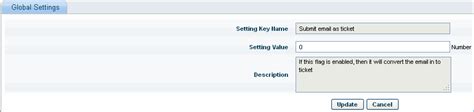 Global Settings