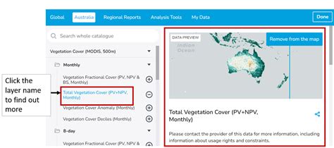 Data Layers Geoglam RaPP Help