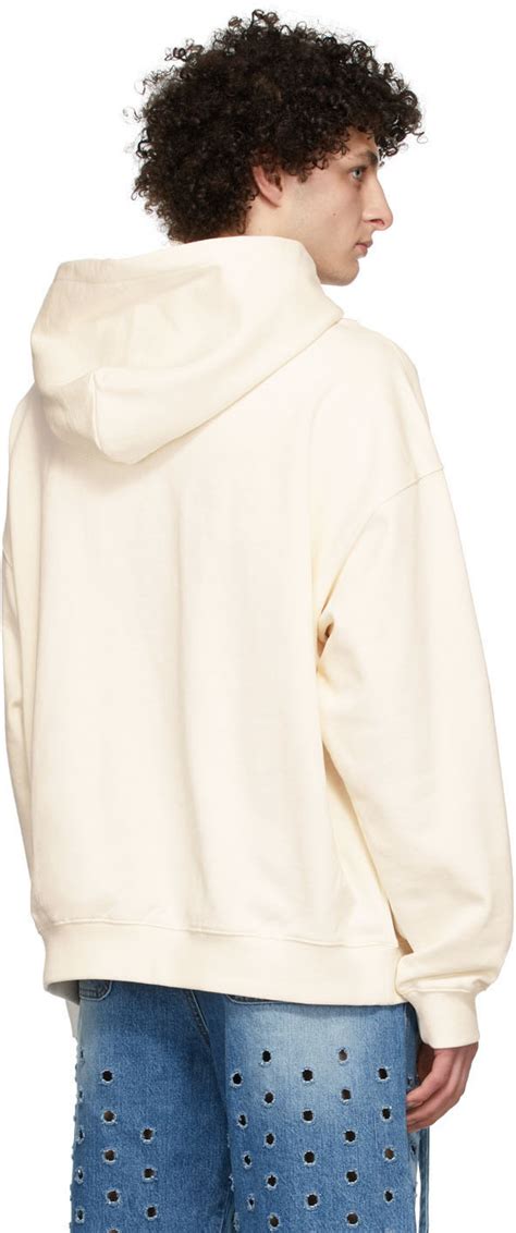 We11done Off White French Terry Hoodie We11done
