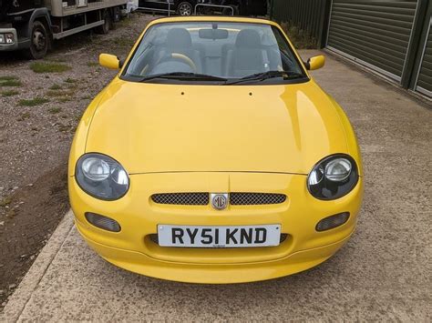 2001 Mg Mgf Yellow Manual Right Hand Drive In United Kingdom For Sale