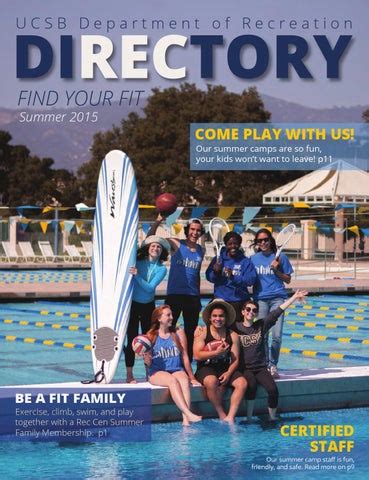 UCSB DiRECtory Summer By UCSB Recreation Issuu