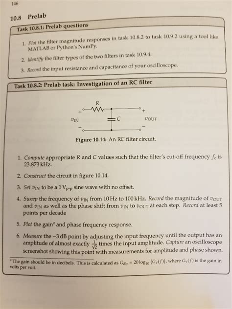Solved 146 10 8 Prelab Task 10 8 1 Prelab Questions 1 Plot Chegg Com