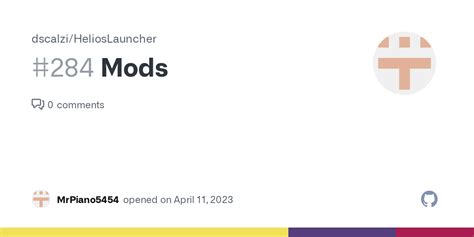 Mods · Issue 284 · Dscalzihelioslauncher · Github