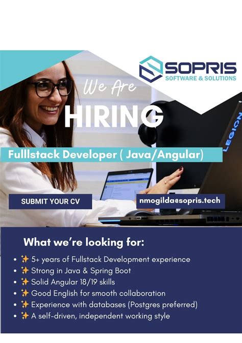 Fullstackdeveloper Java21 Angular Springboot Postgres Techcareers
