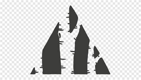 검은 색 삼각형 실루엣 흰색 삼각형 각도 화이트 Png Pngegg