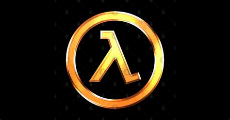 Half Life Lambda Symbol Variant Half Life Sticker Teepublic