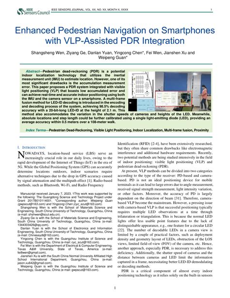 Pdf Enhanced Pedestrian Navigation On Smartphones With Vlp Assisted
