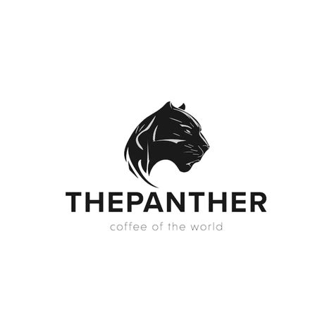 팬더 벡터 로고 디자인 프리미엄 벡터