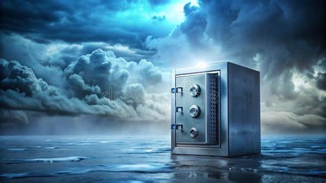 Digital Data Under Lock And Key A Cyber Security Concept Generative Ai Stock Illustration