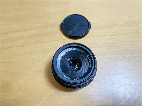 콘탁스 칼자이스 45mm 테사 F2 8 팬케이크 렌즈 카메라렌즈 중고나라