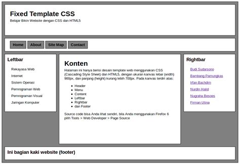 Suburanugerah S WeBlog Tutorial CSS Dan HTML5 Membuat Template Sederhana