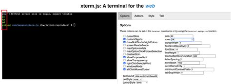 Wrong Layout If Container Height Width Issue Xtermjs Xterm Js GitHub