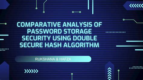 comparative hash algorithm power point presentation ppt