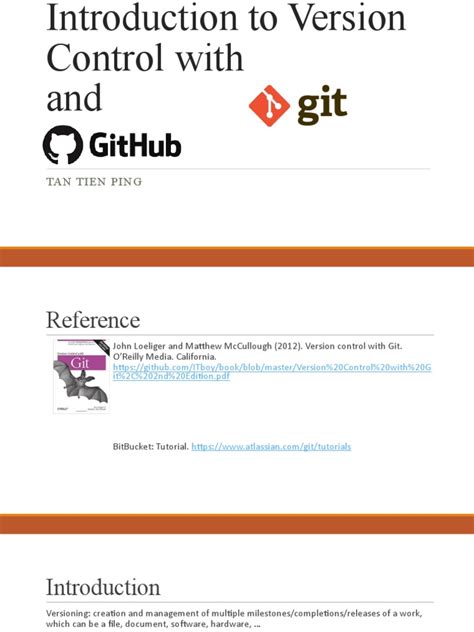 Cat201 03 Intro Git Github Download Free Pdf Version Control