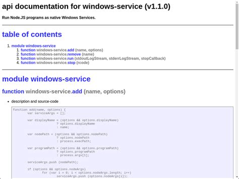 github npmdoc node npmdoc windows service