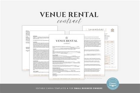 Editable Event Venue Rental Agreement Template Event Facilities Rental