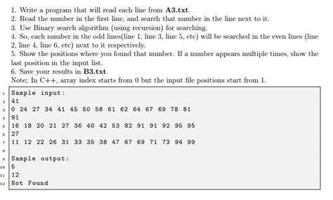 Solved 1 Write A Program That Will Read Each Line From