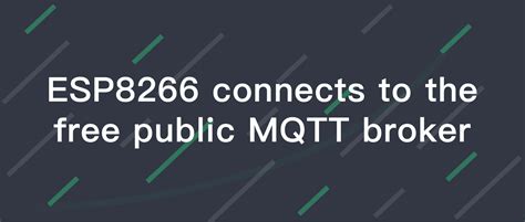 ESP Connects To MQTT Broker With Arduino EMQ