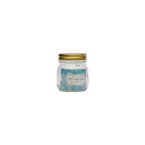 Glass Jar Embossed 7 5×9 250ml Crazy Plastics