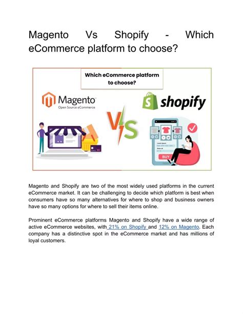 Ppt Magento Vs Shopify Powerpoint Presentation Free Download Id