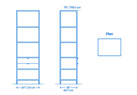 Adria Bookshelf Dimensions And Drawings
