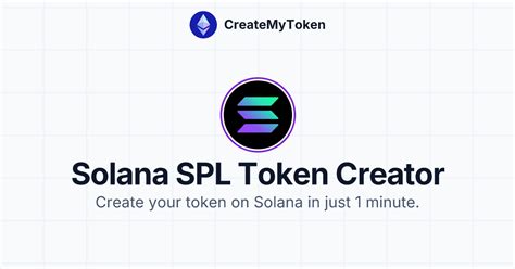 Solana Spl Token Creator Createmytoken