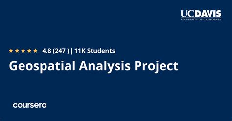 geospatial analysis project coursya