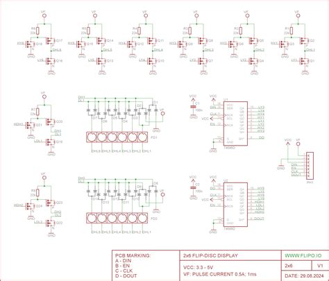 Flip Disc Binary Clock