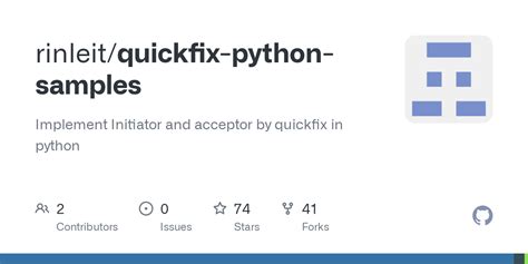 Quickfix Python Samplesacceptormodelmessagepy At Master · Rinleitquickfix Python Samples