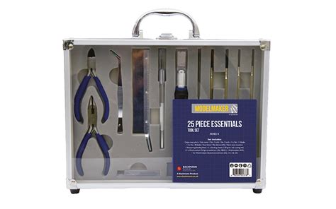 Modelmaker Mm014 25 Piece Essential Model Maker Tool Set Aurora Trains