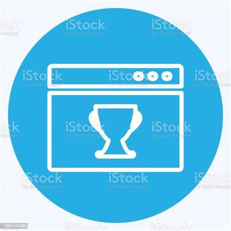 아이콘 웹 상 It 서비스 기호에 적합합니다 파란 눈 스타일 편집 가능한 간단한 디자인 디자인 템플릿 벡터 간단한 기호 그림