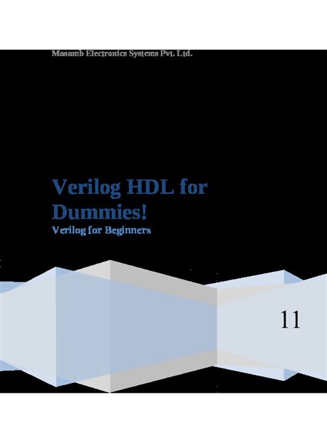Verilog For Dummies Pdfcoffee