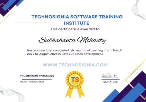 javafullstack certification subhakanta mohanty