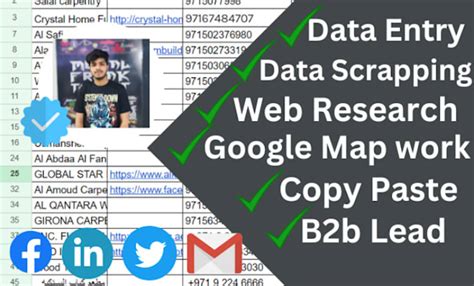 do data mining website scrapping b2b lead generation by abi4uddin