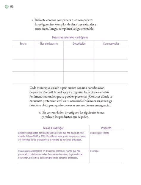 Proyectos Escolares Sexto Grado Página 182 De 361 Libros De Texto