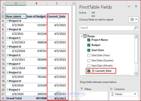 How To Insert The Current Date In Excel Examples