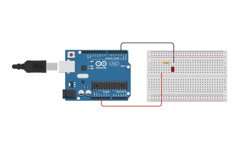Circuit Design Blink Led Basic Atmega328 Arduino Uno Using Pure C Tinkercad