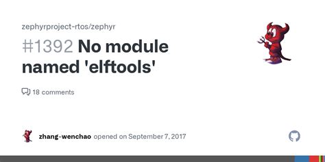 No Module Named Elftools · Issue 1392 · Zephyrproject Rtoszephyr