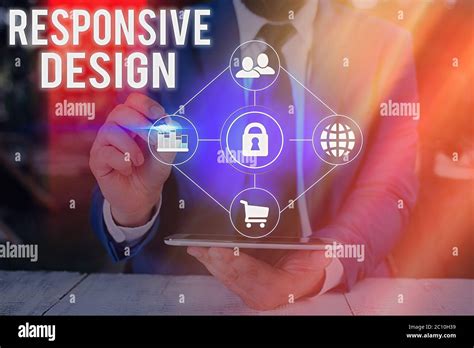 Conceptual Hand Writing Showing Responsive Design Concept Meaning Approach To Page Creation