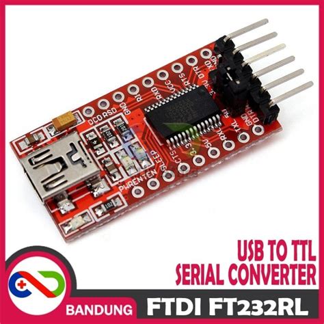 jual ftdi ft232rl ft232 usb to ttl serial converter adapter module for