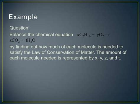 Linear Algebra Application To Chemistry Pptx Chemistry Science