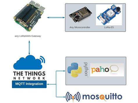 lora e5 the things network mqtt