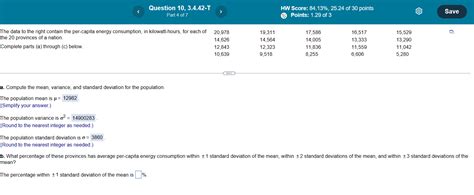 Solved A Compute The Mean Variance And Standard Deviation Chegg