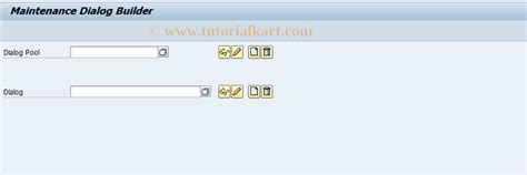 SDME MDB NEW SAP Tcode DME Maintenance Dialog Builder Transaction Code
