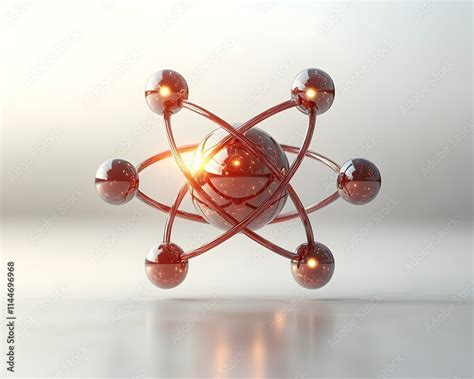 Detailed Cutaway Schematic Of The Inner Workings And Molecular Structure Of A Technetium Atom