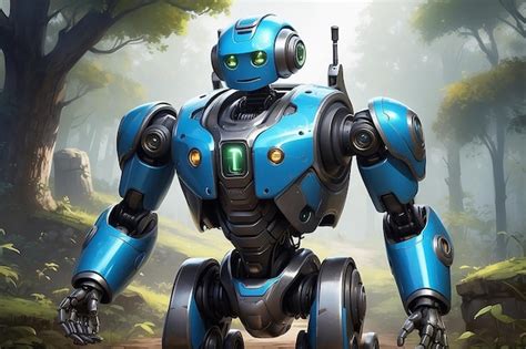 Friendly Robot Buddy Premium Ai Generated Image