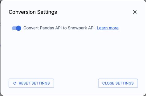 snowpark migration accelerator configuration and settings snowflake